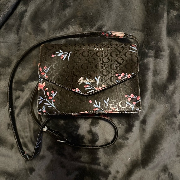 Guess | Bags | Guess Small Crossbody Pink Flower | Poshmark